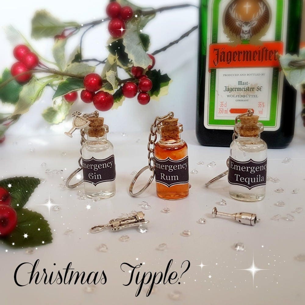 Adult Stocking Filler: Emergency Alcohol Keyring, Funny Secret Santa ...