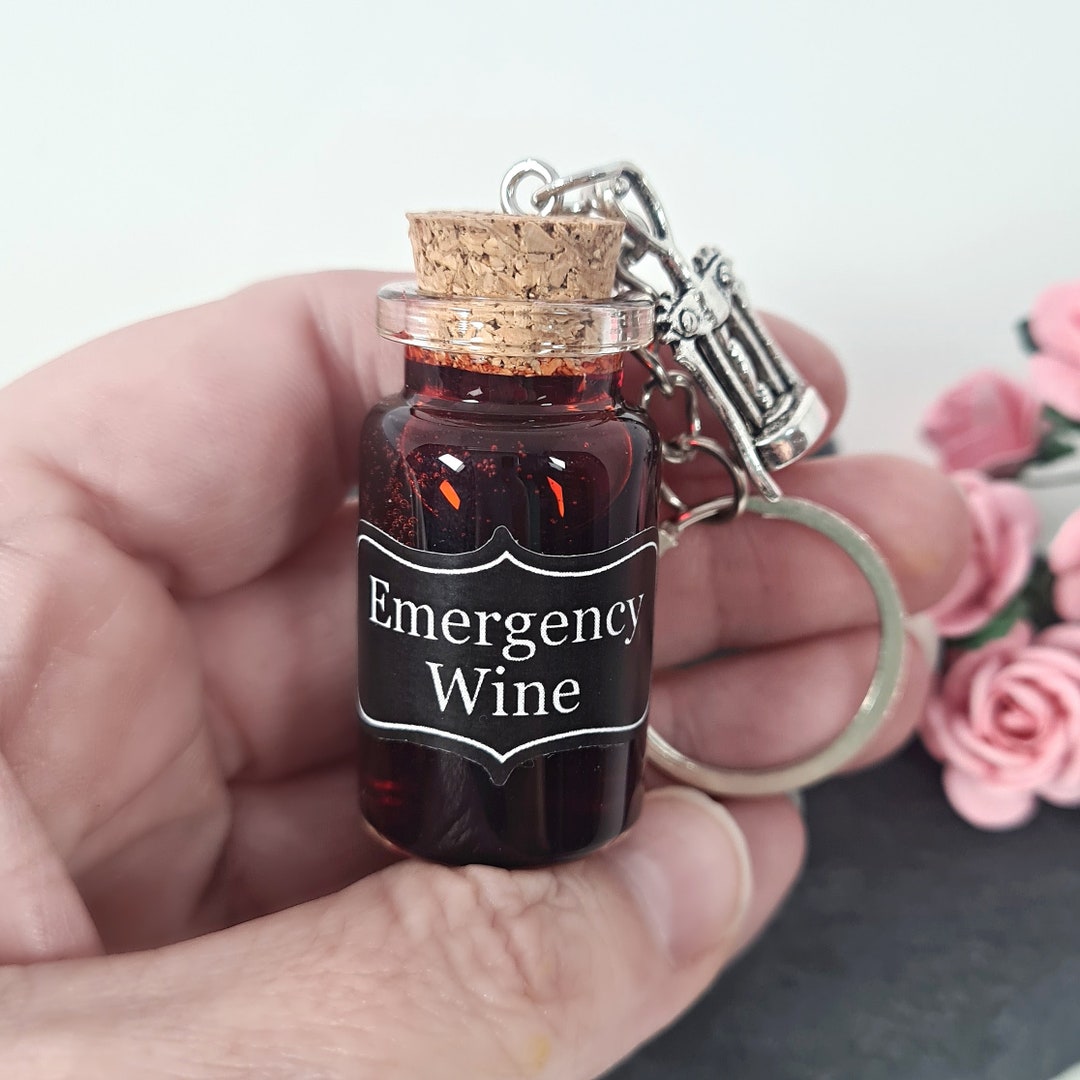 Emergency Wine Keychain, Wine Lover Gifts, Funny Valentines Day ...