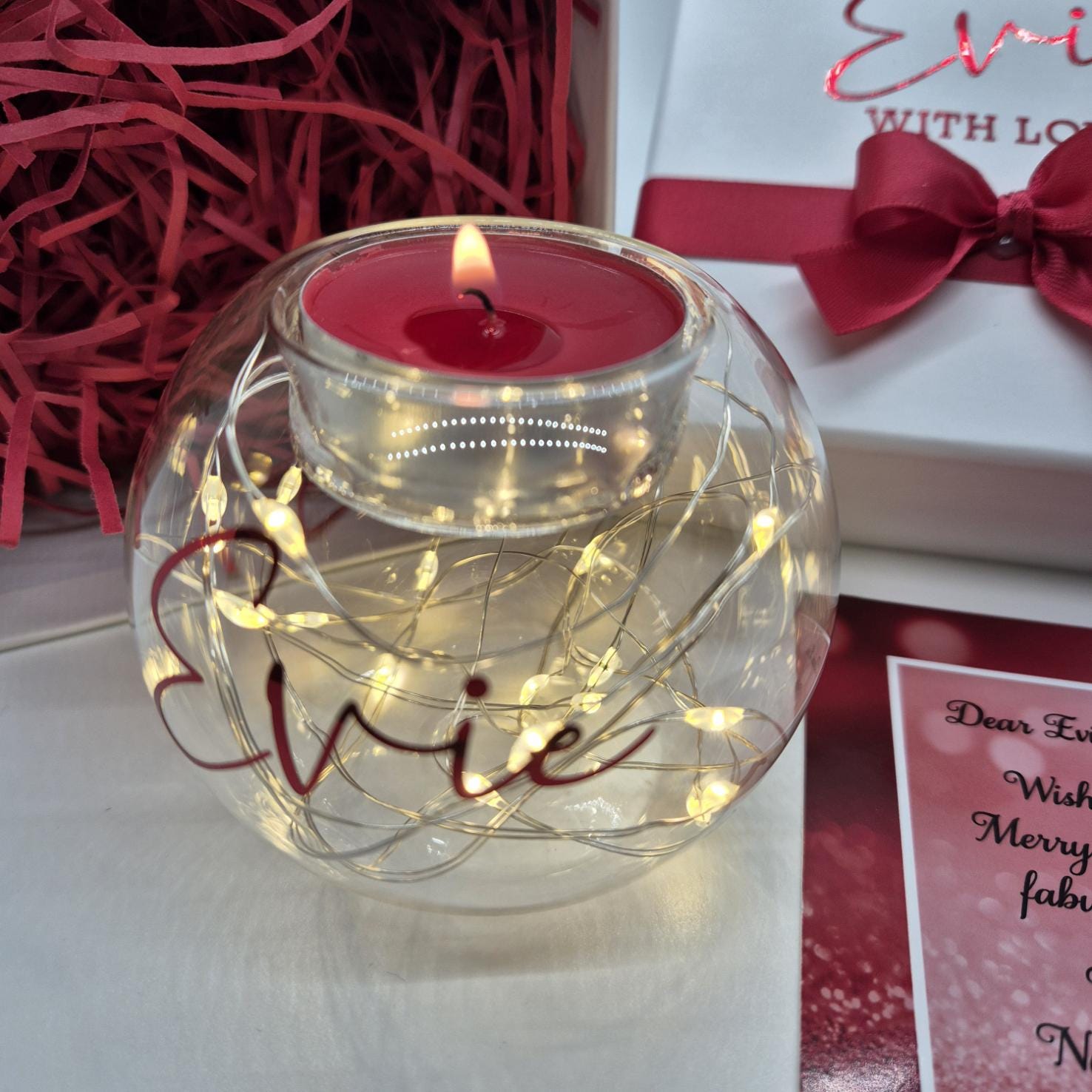 Christmas Keepsake Candle With 20 LED Lights - Gift Boxed - Huge Range ...