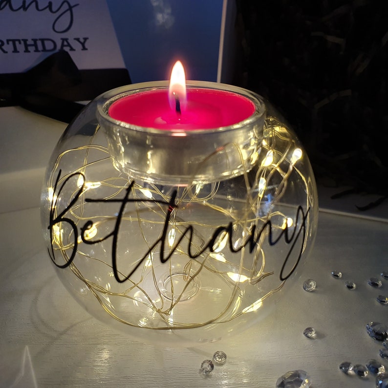 Birthday Keepsake Candle With 20 LED Lights Personalised & - Etsy UK
