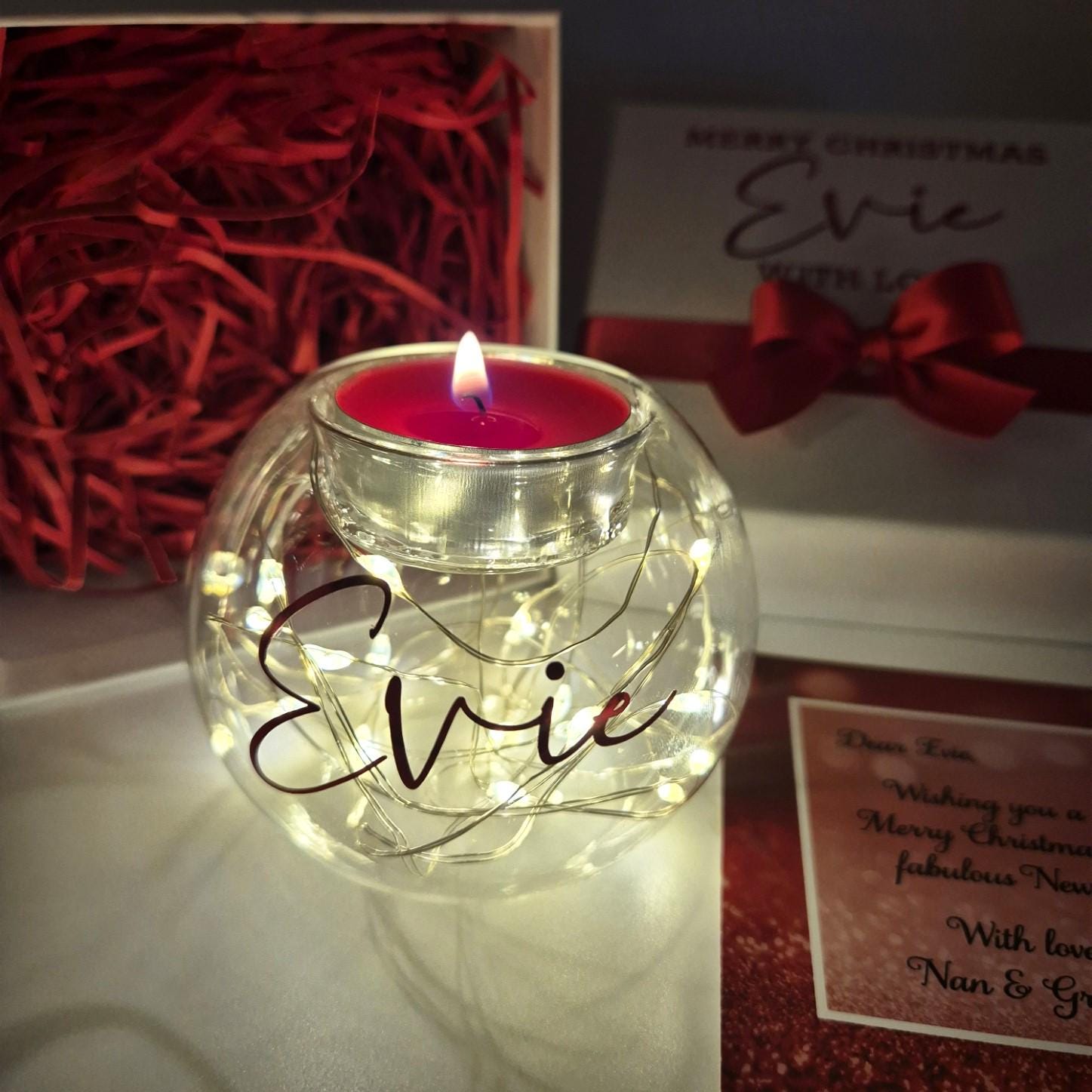 Christmas Keepsake Candle With 20 LED Lights - Gift Boxed - Huge Range ...