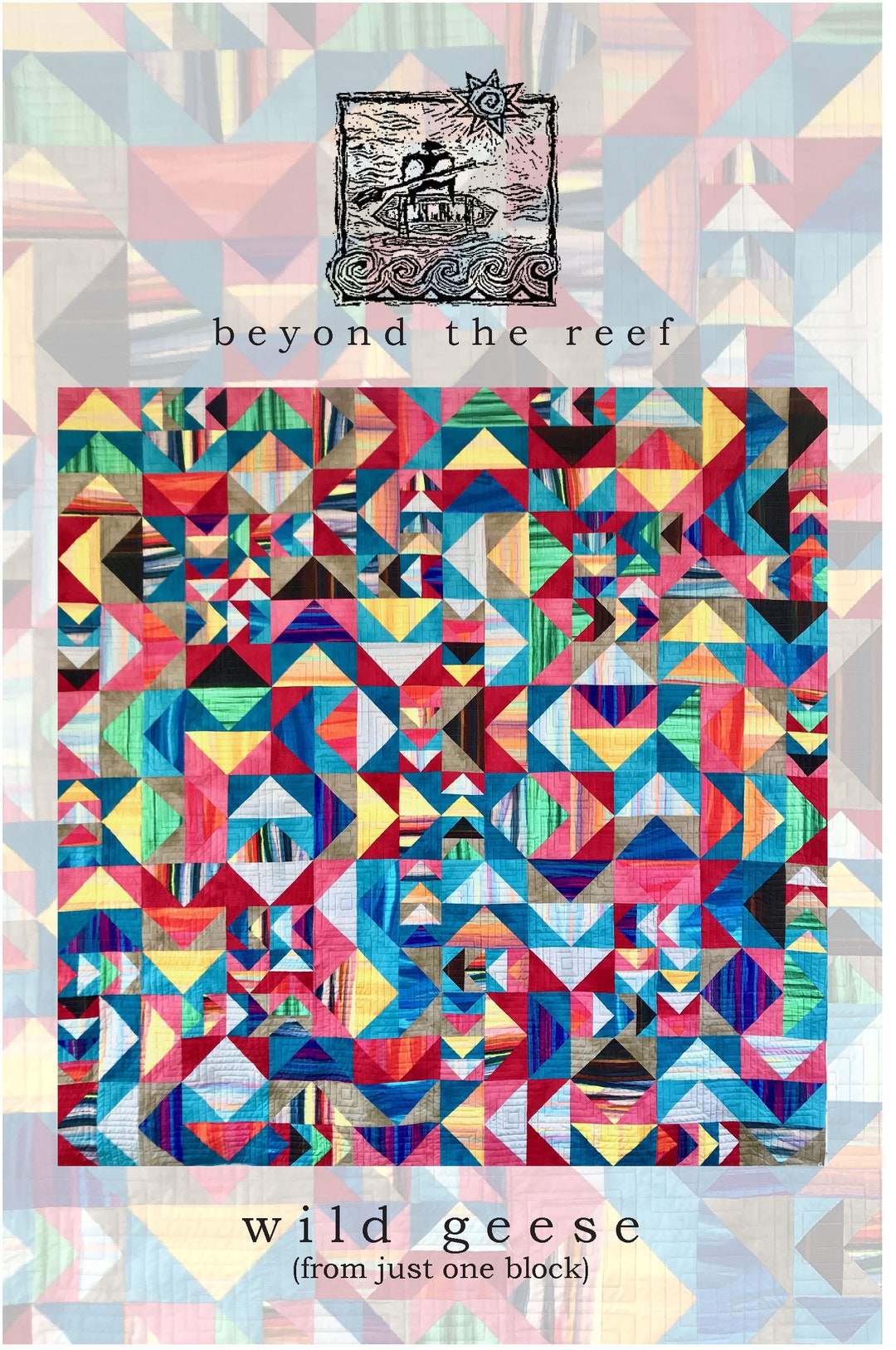 DIGITAL WILD GEESE Quilt Pattern by Natalie Barnes Beyond the Reef ...