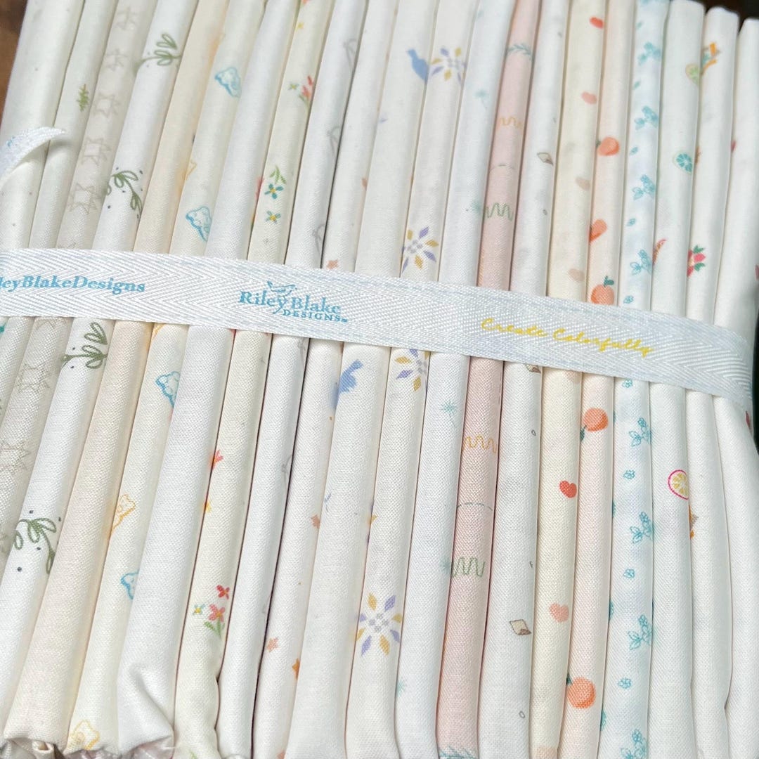 HUSH HUSH 4 Low Volume Prints One Yard Bundle of 21 Prints Quilting ...