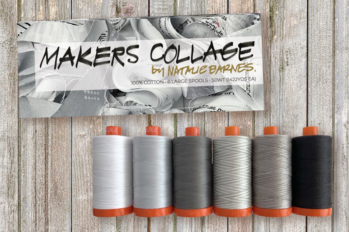 Makers Collage Climbing Rose Fabric 52016A 4 Natalie Barnes Low Volume ...
