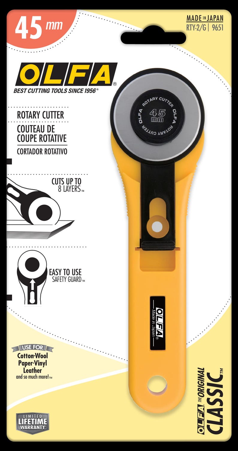 OLFA Original Classic 45mm Rotary Cutter Quilting Notions RTY2 G - Etsy
