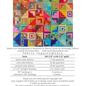TRAVELER Quilt Pattern in MARCIA DERSE Stenographers Notebook Anthology ...