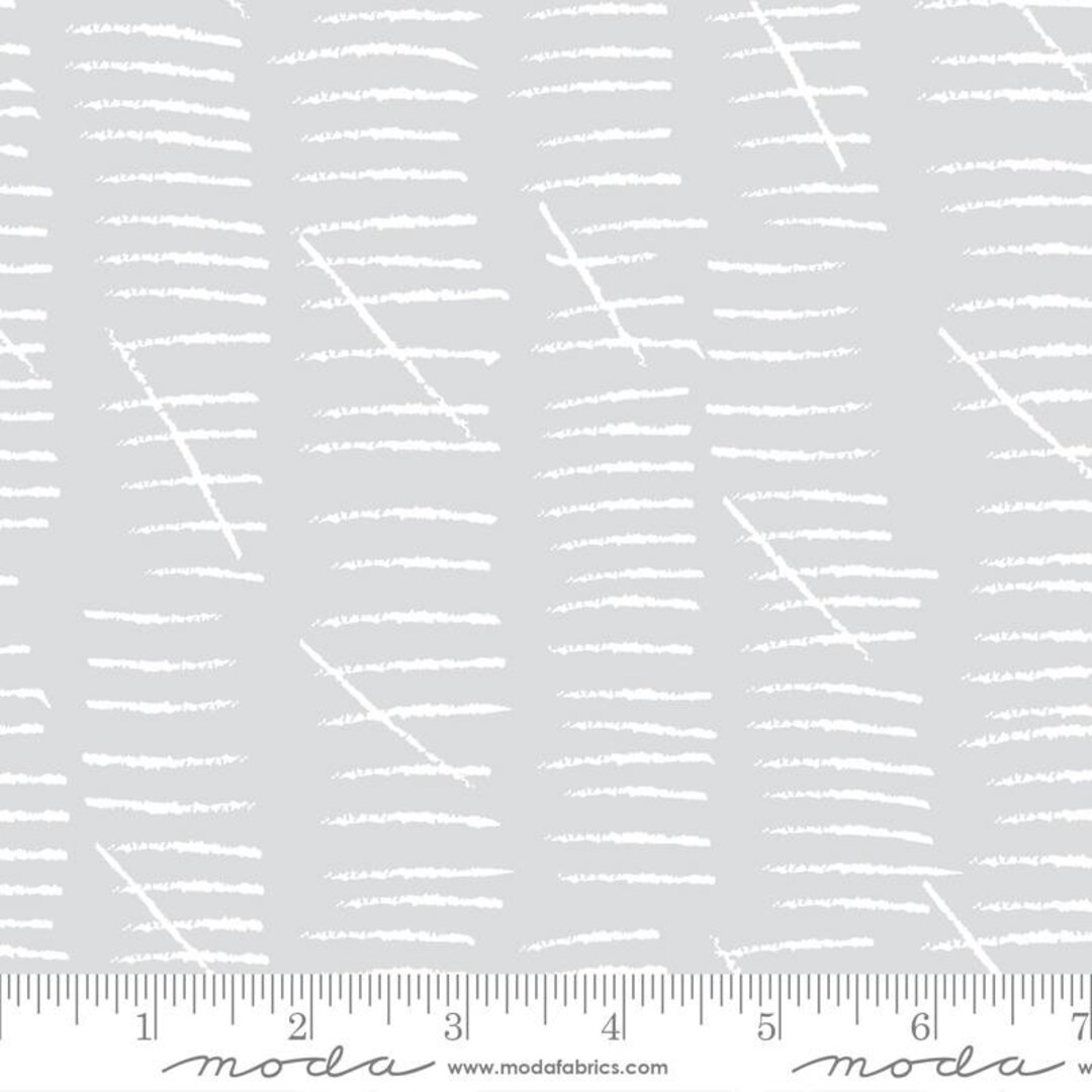 Whispers Fabric 33561 16 Hash Marks White on Gray Grey Half Yard by ...