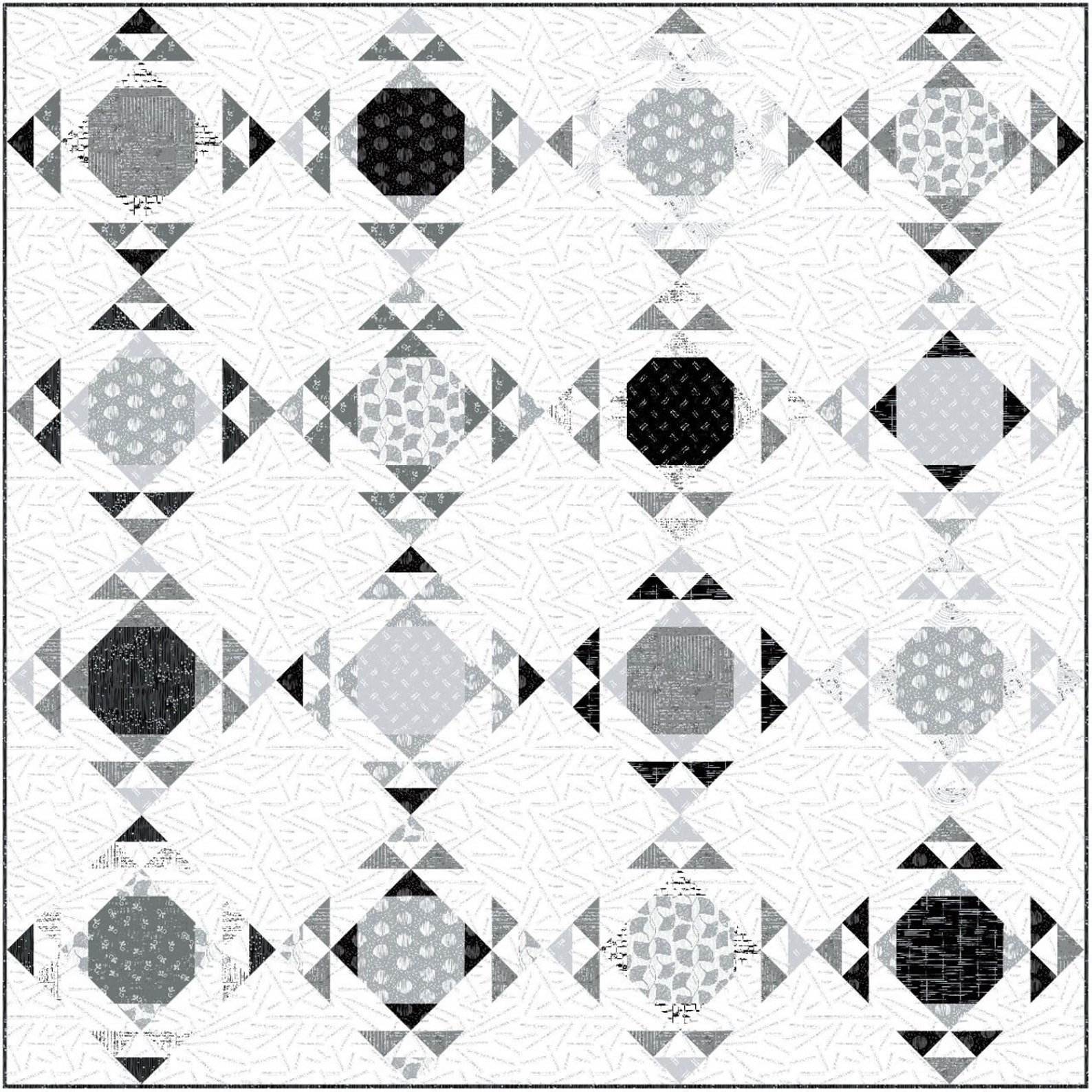 Makers Collage Climbing Rose Fabric 52016A 4 Natalie Barnes Low Volume ...
