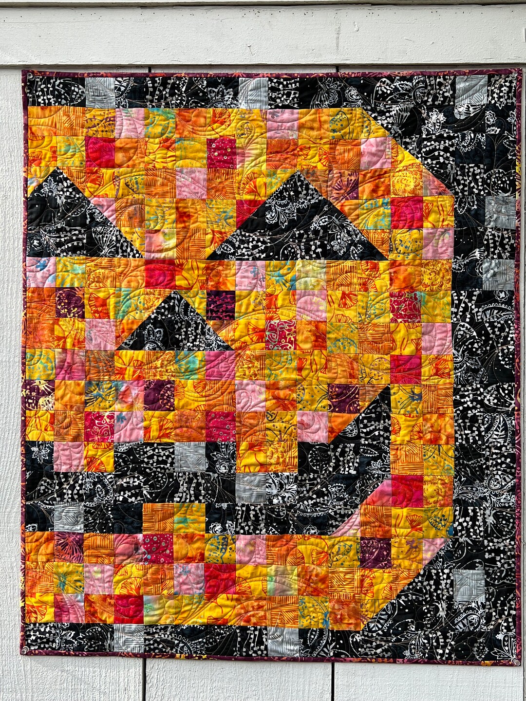 SALE KIT Peek a Boo Pumpkin WALLHANGING Size Island Garden Anthology ...