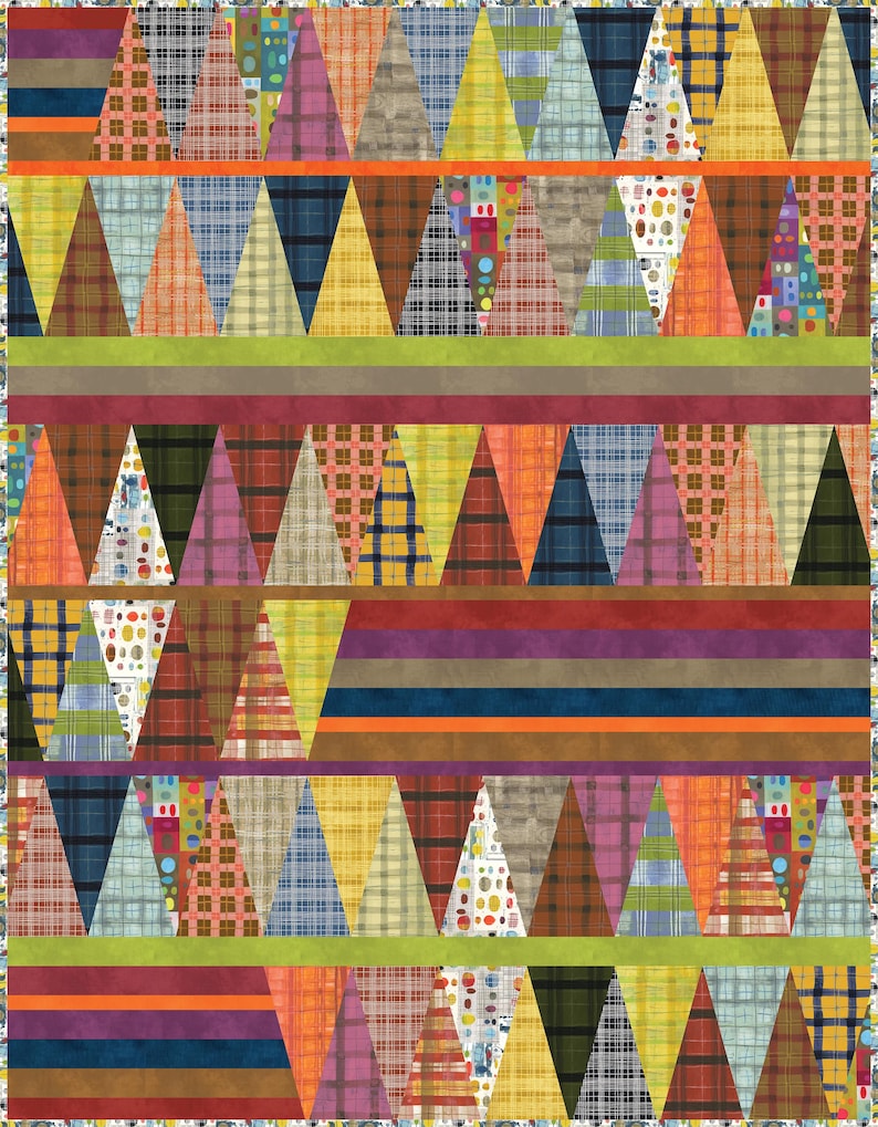 NEW Digital Tattoo Quilt Pattern 12pp Marcia Derse Modern Patchwork 57 ...