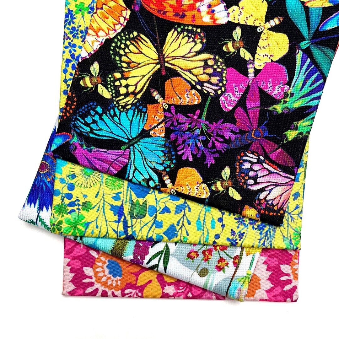 Sally Kelly Fabric Fat Quarter Bundle Sally Kelly Gardenia Fabric and ...