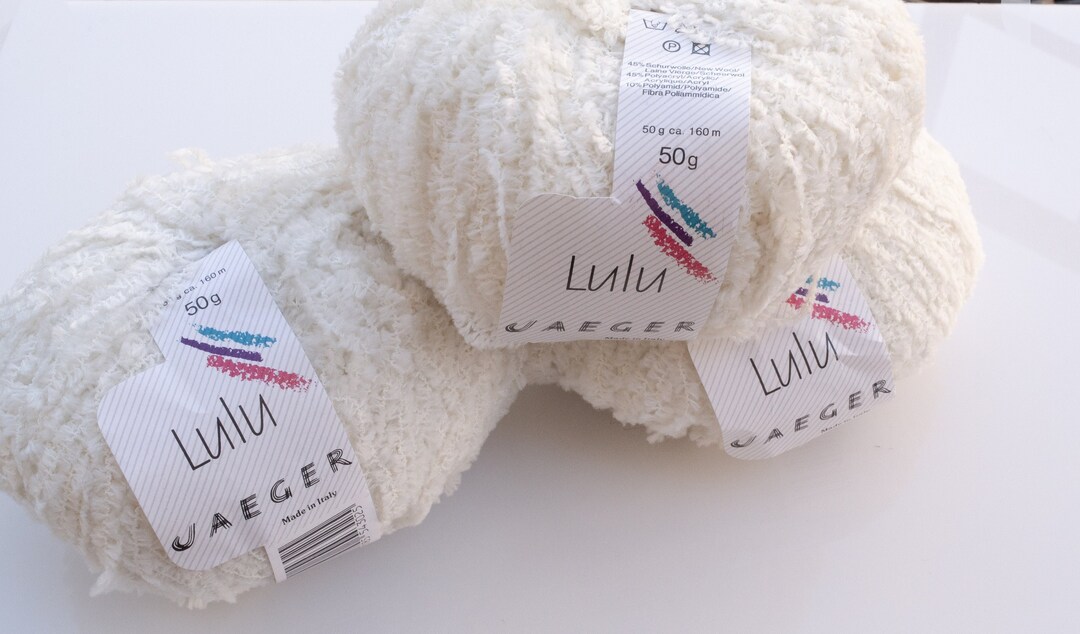 Lulu by Jaeger Yarn Made in Italy Soft Wool Blend in Ivory - Etsy