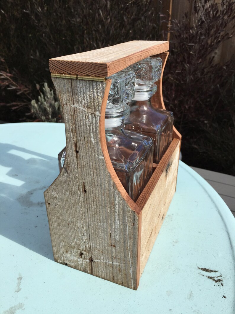 Rustic Liquor Decanter Valet - Etsy