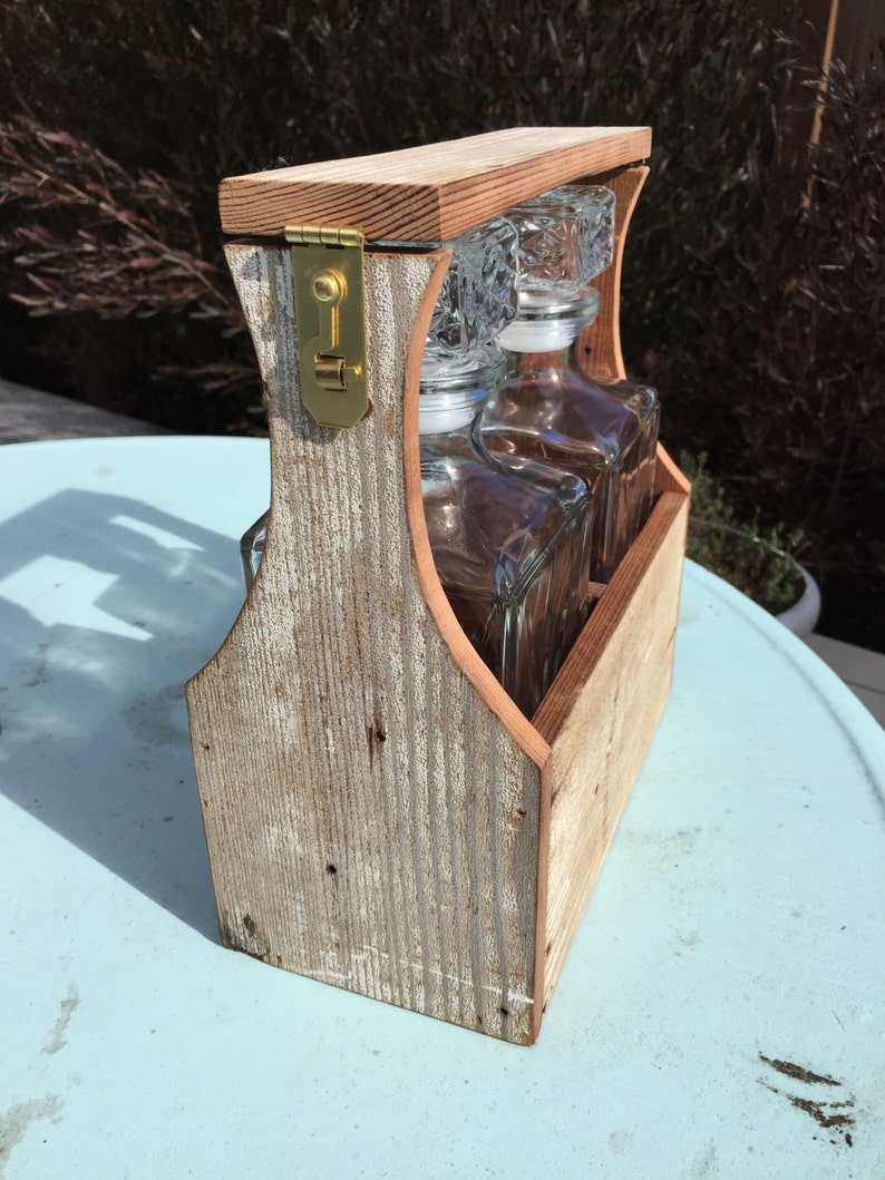 Rustic Liquor Decanter Valet - Etsy