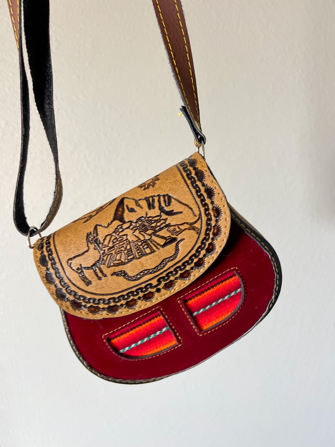 Handmade Peruvian Adorable Small Crossbody Bag – Leather & Vegan ...