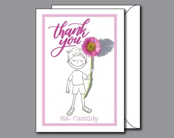 Teacher Appreciation Printable Thank You Note Card Teacher Appreciation ...