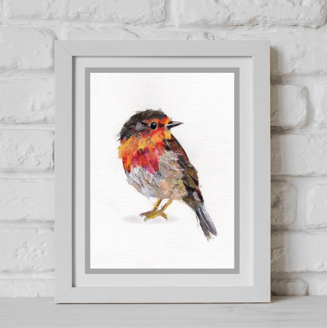 Robin Art Print, Special Sympathy Gift, Robin Print, Robin Artwork ...