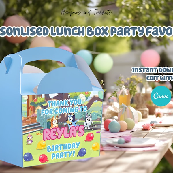 Personalised Bluey Lunch Box - Etsy UK