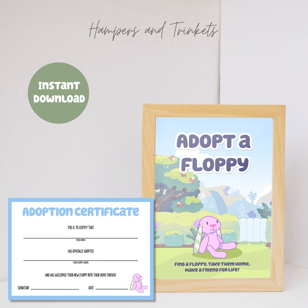 Adopt a Floppy Station Kit Digital Downloads for Adoption - Etsy Australia