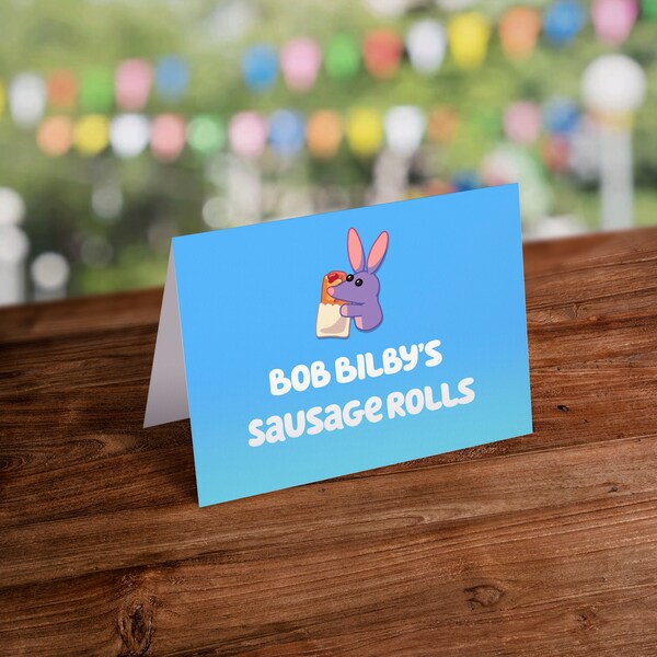 Bluey Table Card - Etsy