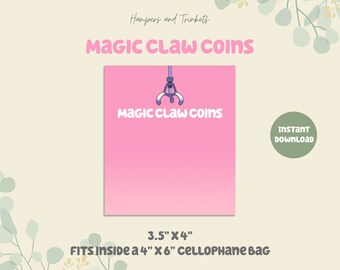 Bluey Party Favor Magic Claw Coins Digital Download Bluey - Etsy UK