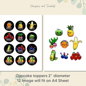 Hey Cupcake Toppers Dancing Fruit Cupcake Toppers DIY Printable ...