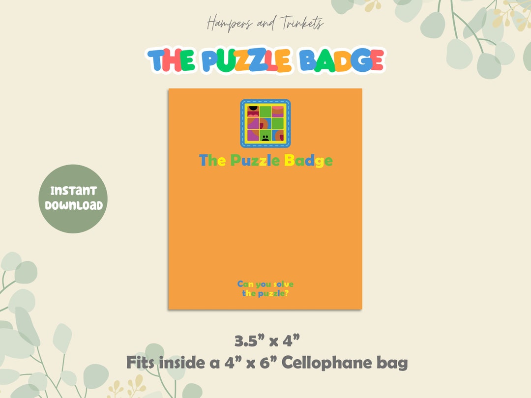 Hey Duggee Party Favours the Puzzle Badge Digital Download DIY ...