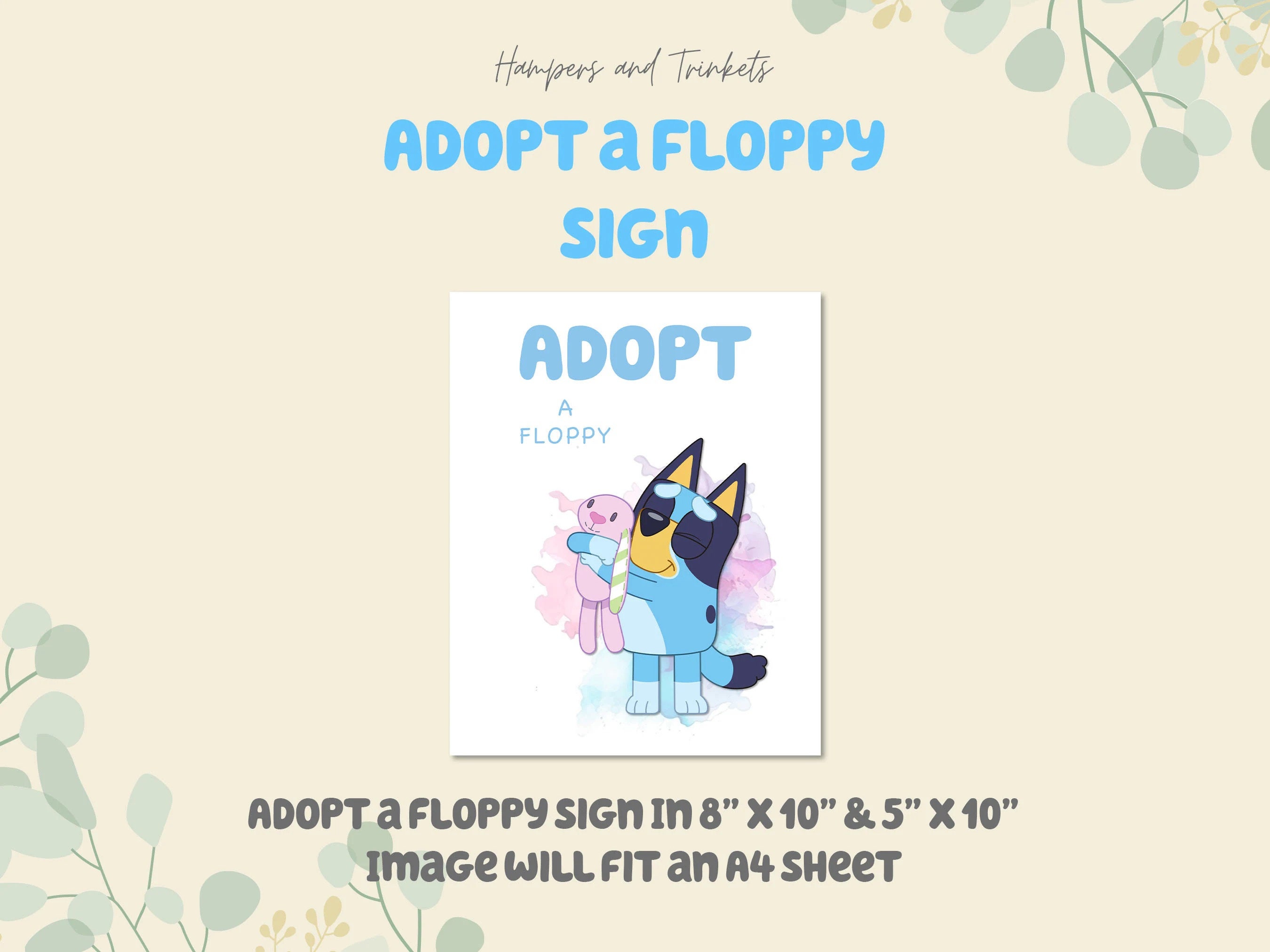 Adopt a Floppy Station Kit Digital Downloads for Adoption Certificate ...