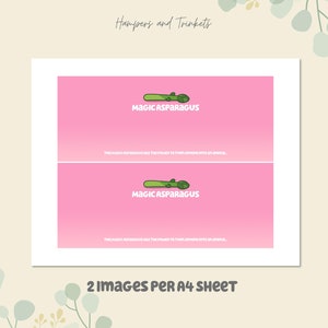 Blue Party Favor Magic Asparagus Digital Download Blue Dog DIY ...