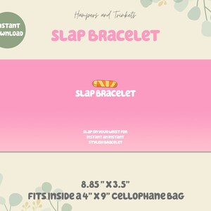 Blue Pink Party Favor Slap Bracelets Digital Download Bluey Blue Dog ...