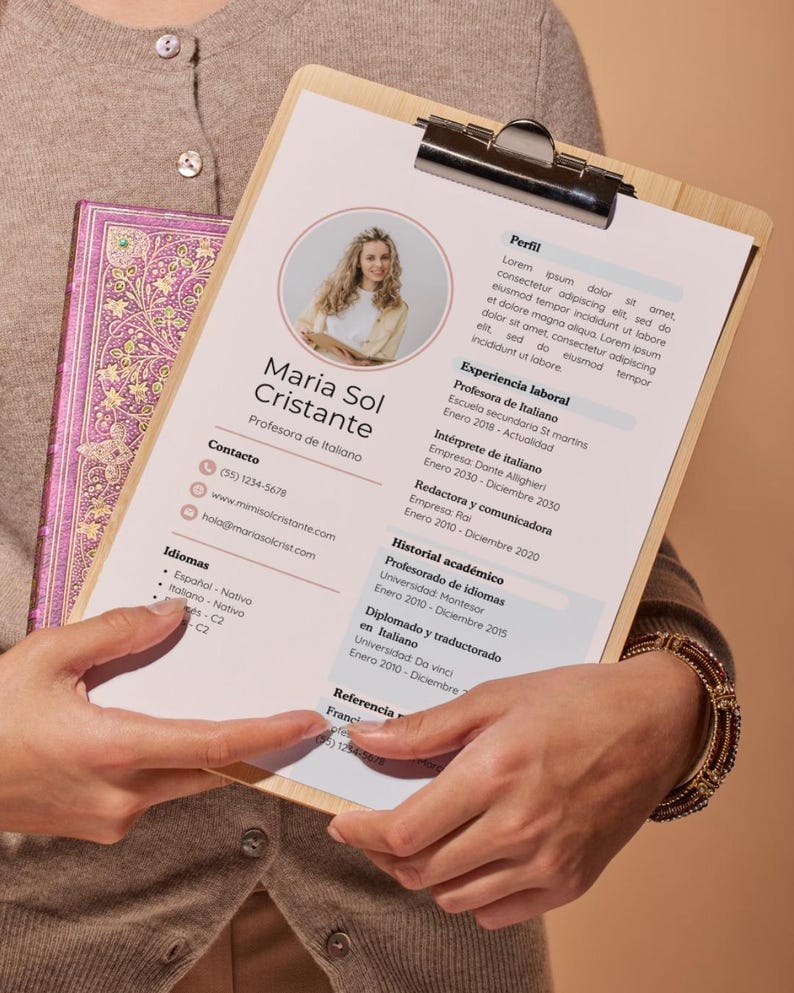 Editable Career Professor Teacher Resume Template With Photo ...