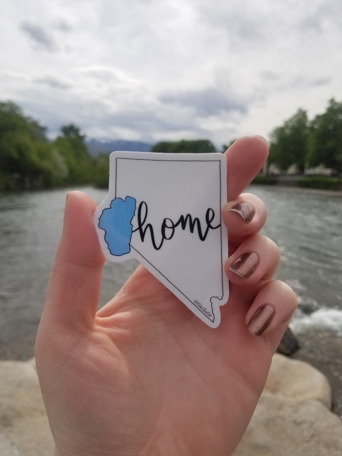Home is Nevada Sticker - Home Sticker - Nevada Sticker - Lake Tahoe ...