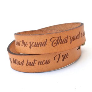 Amazing Grace Double Wrap Leather Bracelet - Religious Gift - Classic ...