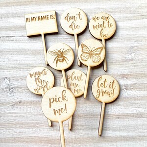 Plant Markers - Plant Tags - Let It Grow - Bee Tag - Don’t Die on Me ...