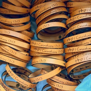 Fundraiser Bracelets Real Leather Bracelets - Event Bracelets - Retreat ...