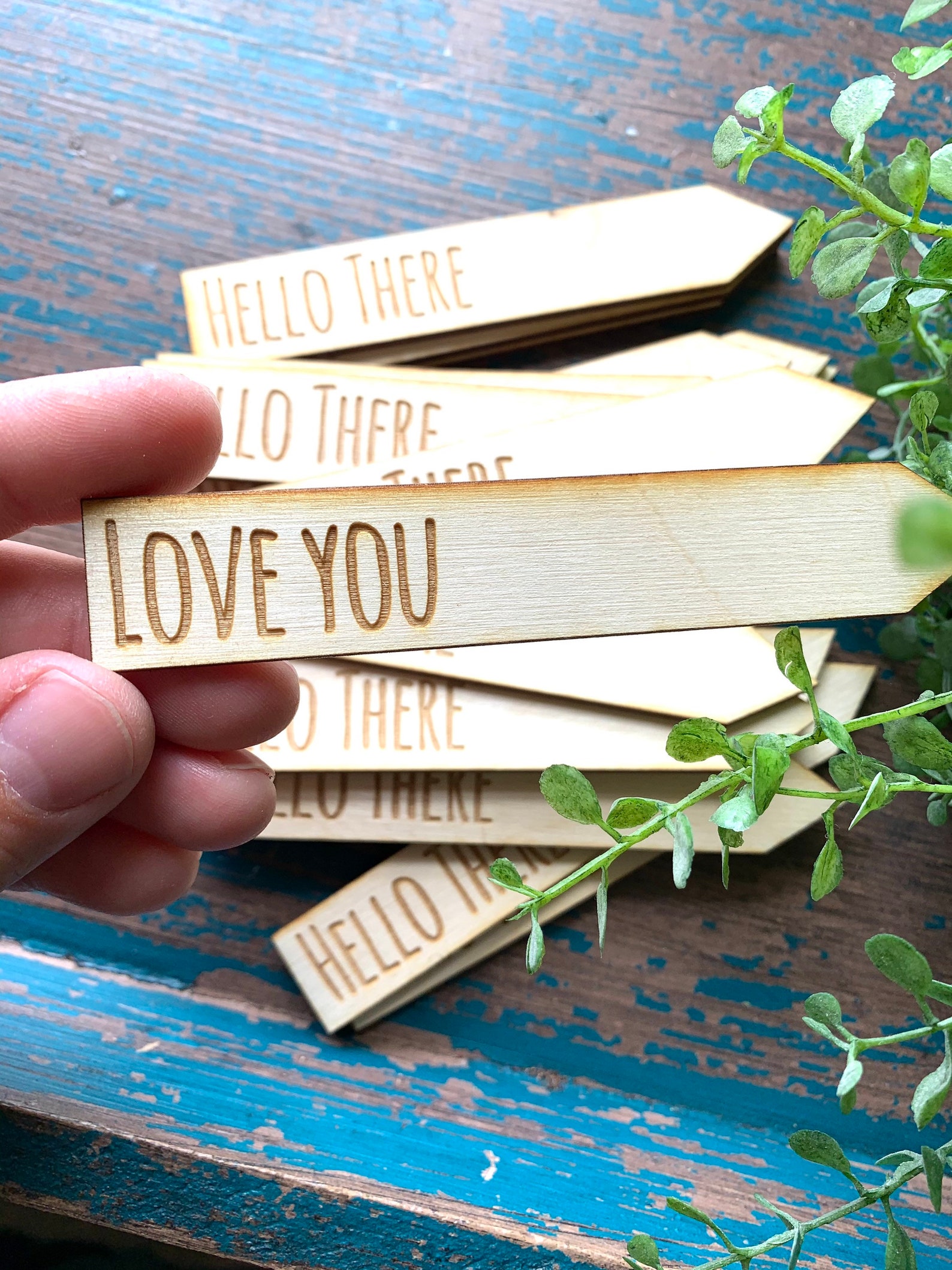 Custom Wood Plant Markers Plant Tags Plant Name Stakes - Etsy