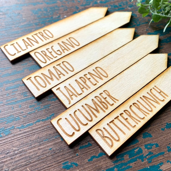Plant Name Tags - Etsy