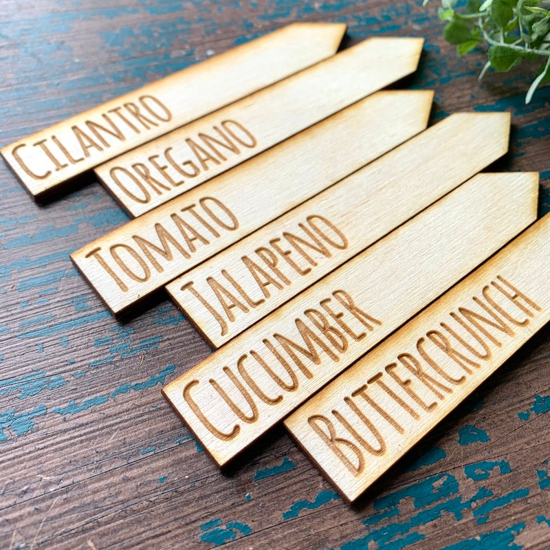 Plant Name Tags - Etsy