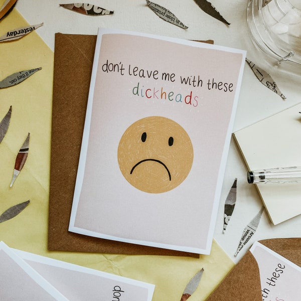 Large Leaving Card - Etsy UK