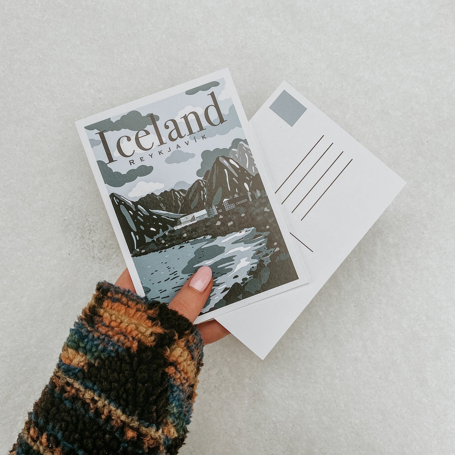 Iceland Postcard Reykjavik Postcard Iceland Art Iceland | Etsy