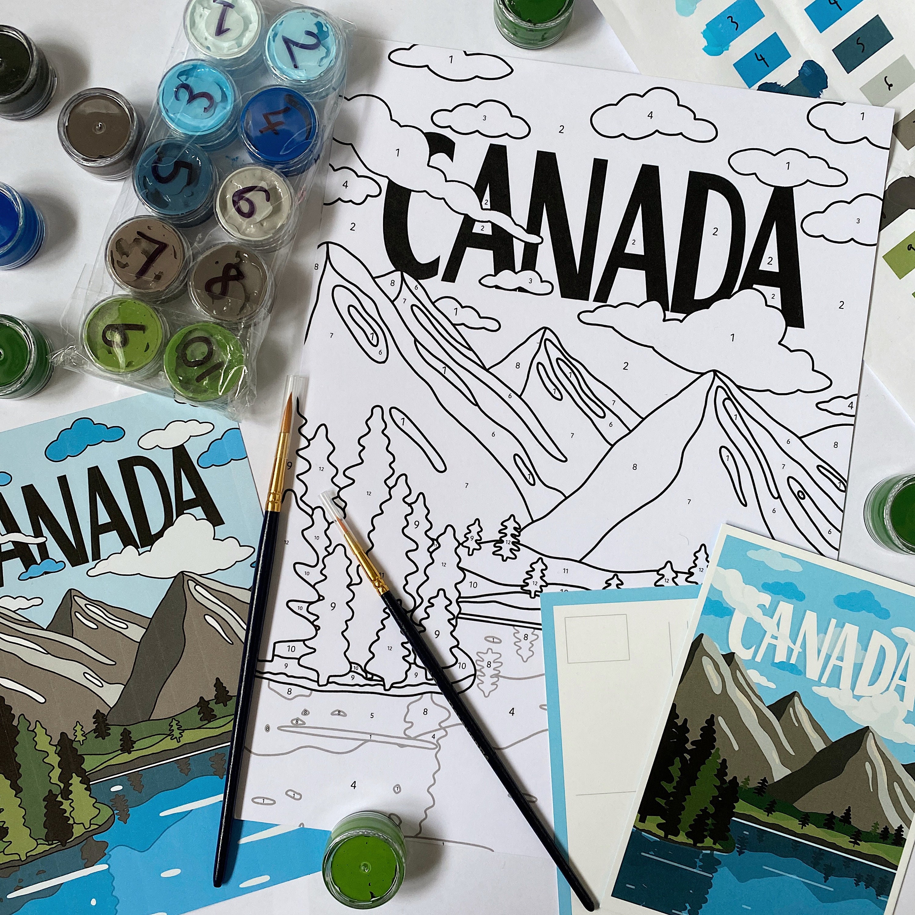 Canada Postcard Canadian Rockies Travel Postcard | Etsy