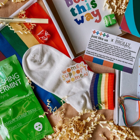 Paper & Party Supplies Rainbow Box Charity Donation Positive Vibes ...