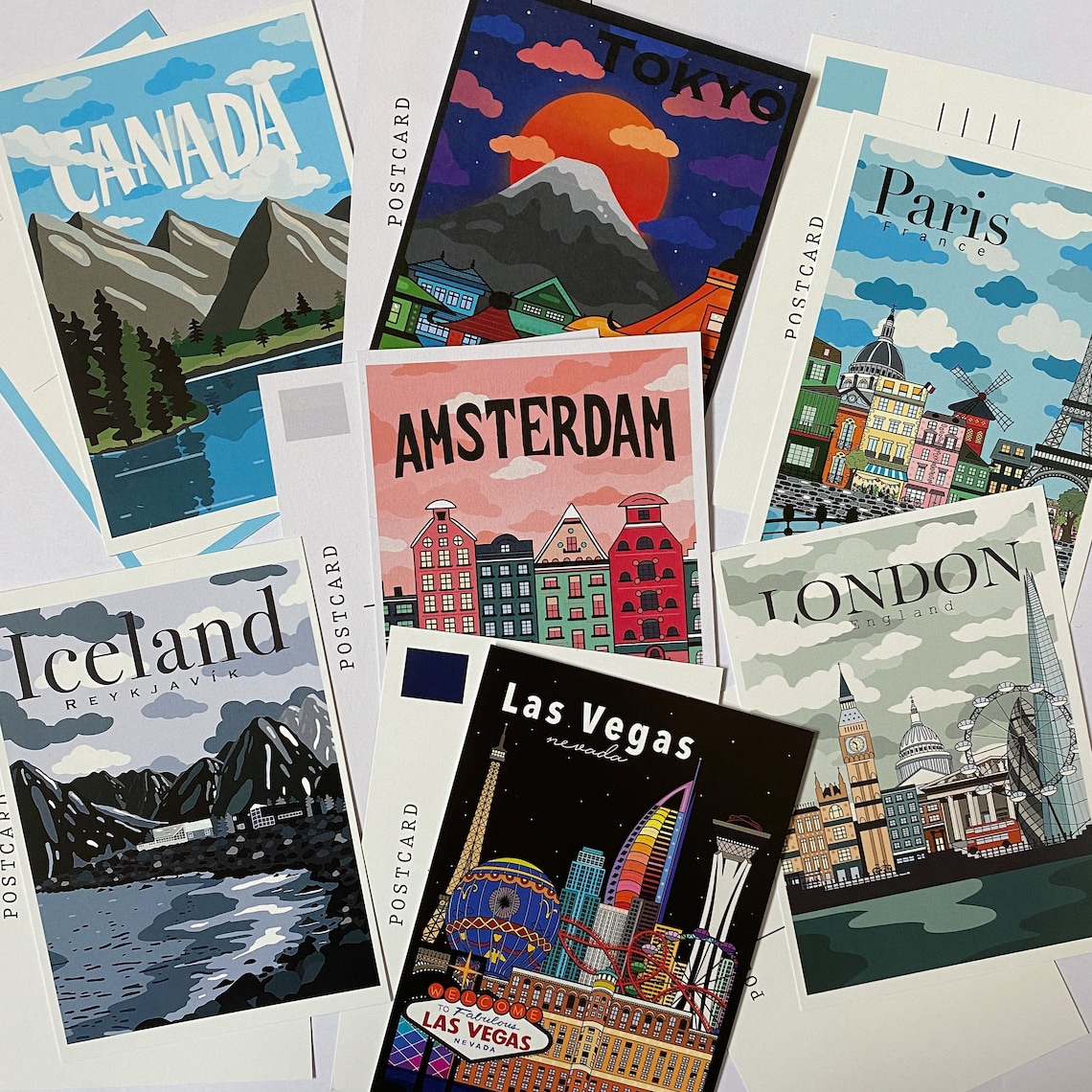 Tokyo Postcard | Japan Postcard | Illustration Postcard | Original ...