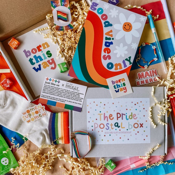 Paper & Party Supplies Rainbow Box Charity Donation Positive Vibes ...