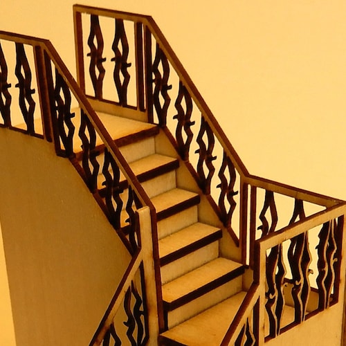 Miniature 1:48 Scale Corner Staircase - Etsy