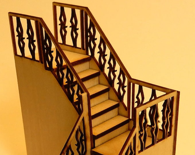Miniature 1:48 Scale Corner Staircase - Etsy