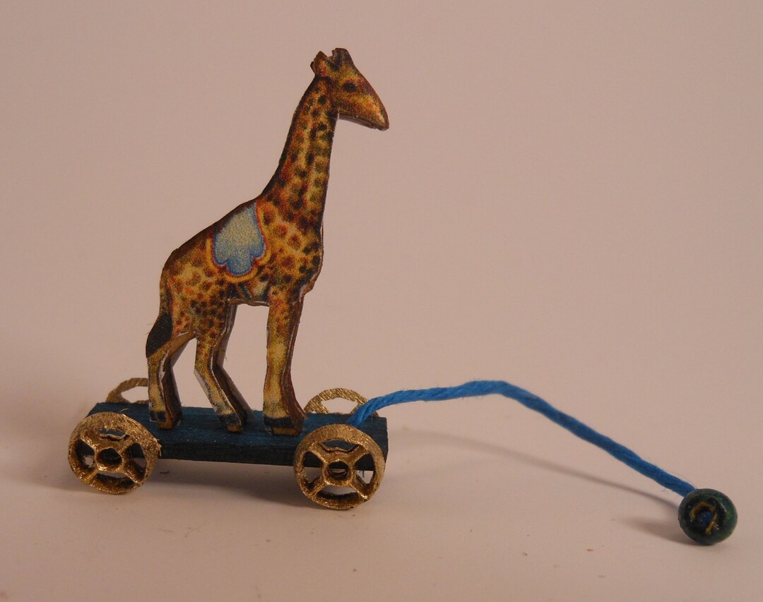 Miniature 1:12 Scale Giraffe Pull-toy KIT - Etsy