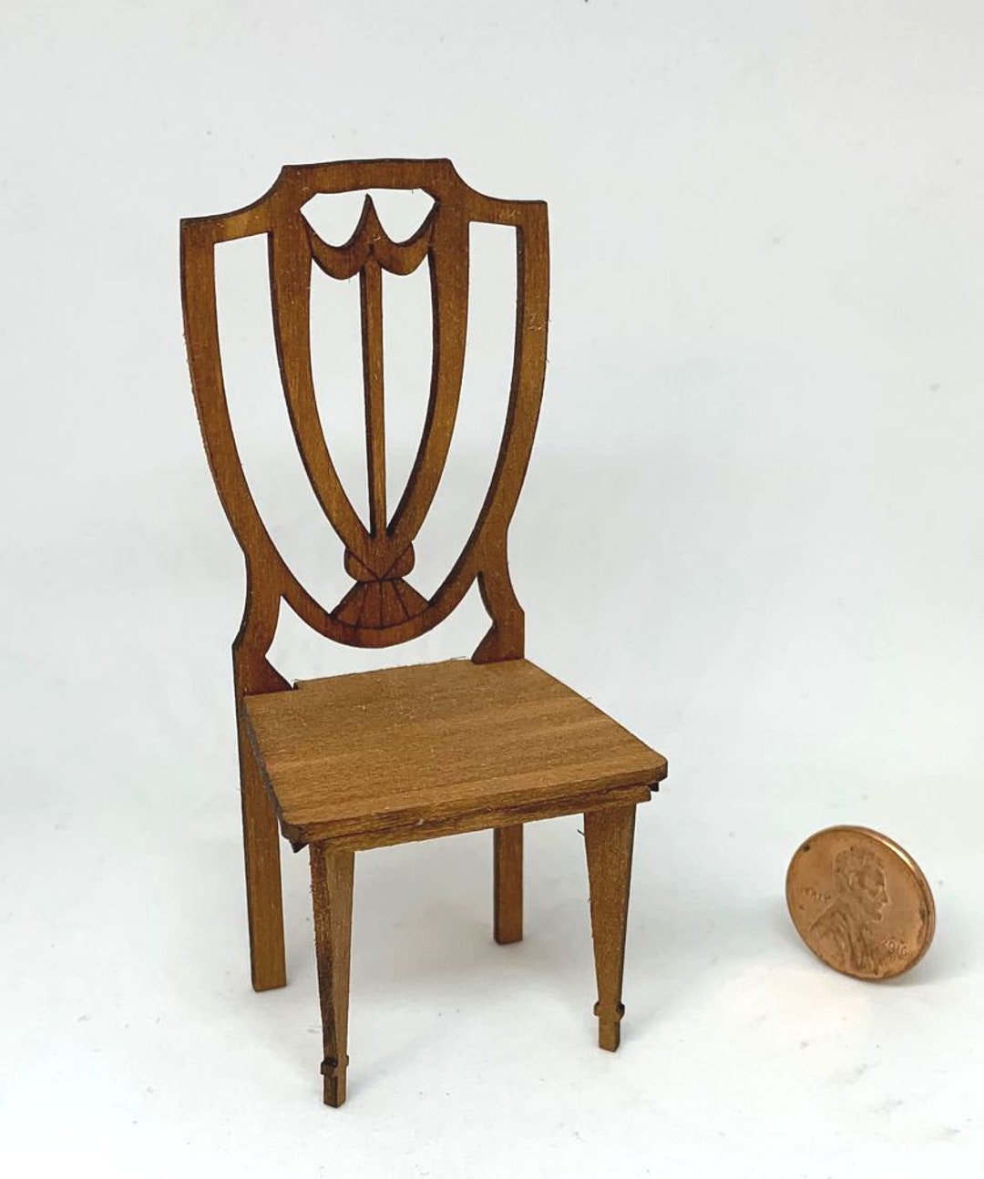 Miniature 1:12 Scale Shield Back Occasional Chair - Etsy