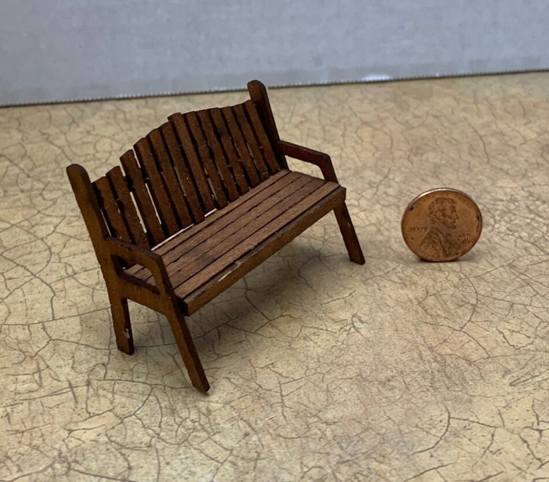 Miniature 1:24 Scale Bench Kit - Etsy