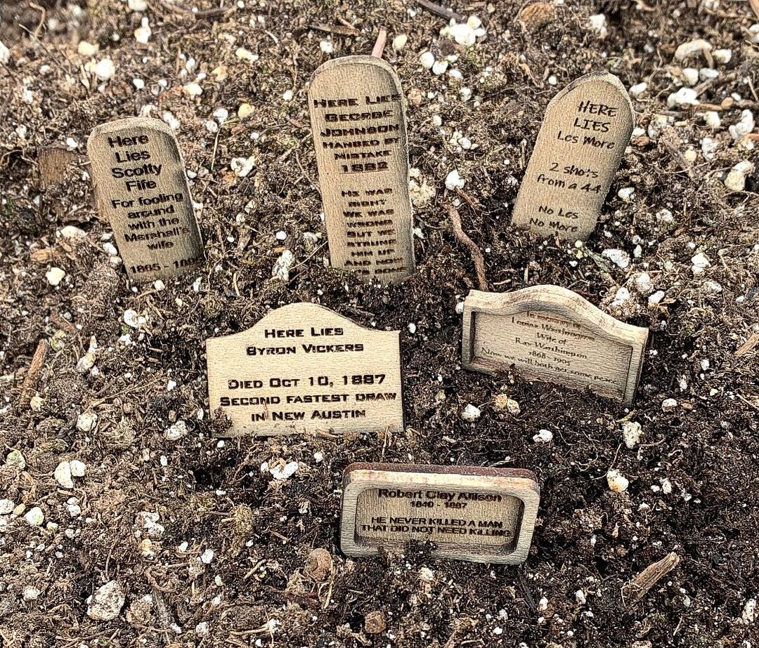 Miniature Quarter (1:48) Scale Tombstones Kit - Etsy